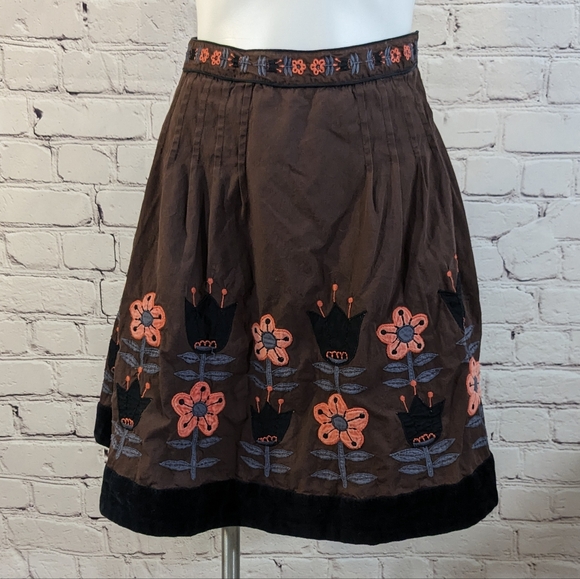 Anthropologie | Skirts | Litheanthropologie Brown Skirt | Poshmark